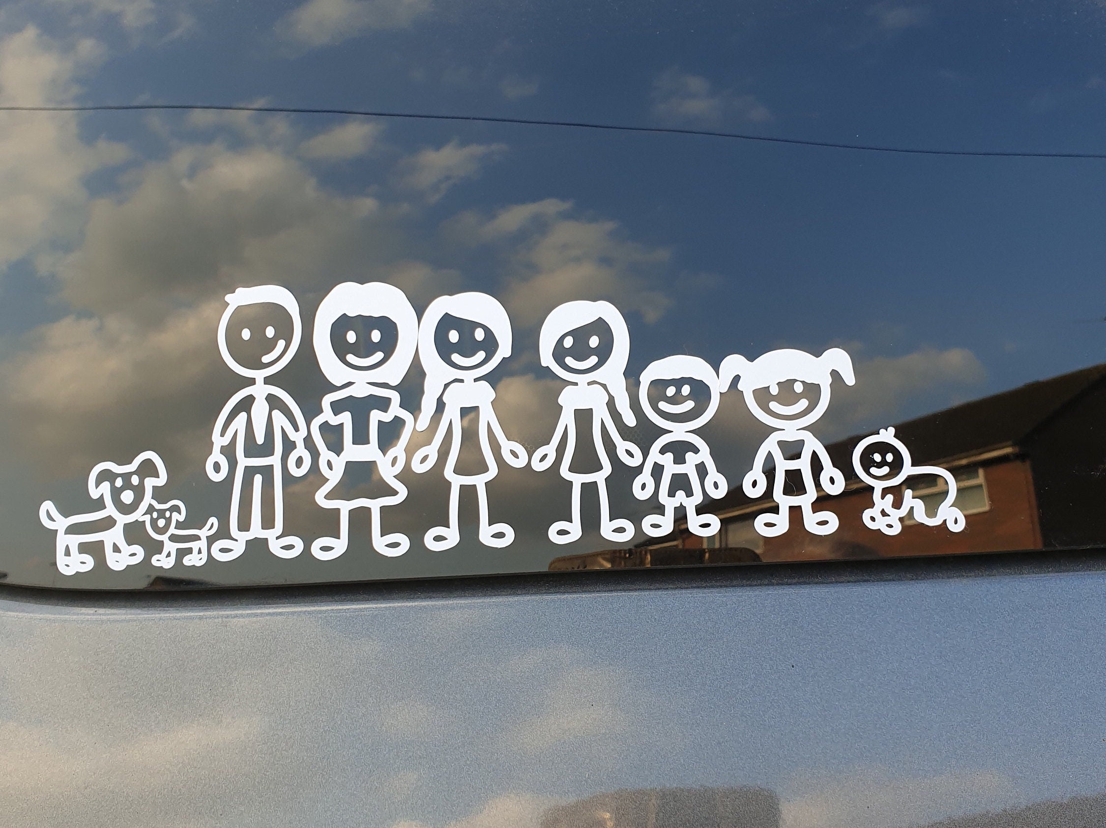 Stick Family Car Window Sticker Decal - Etsy UK