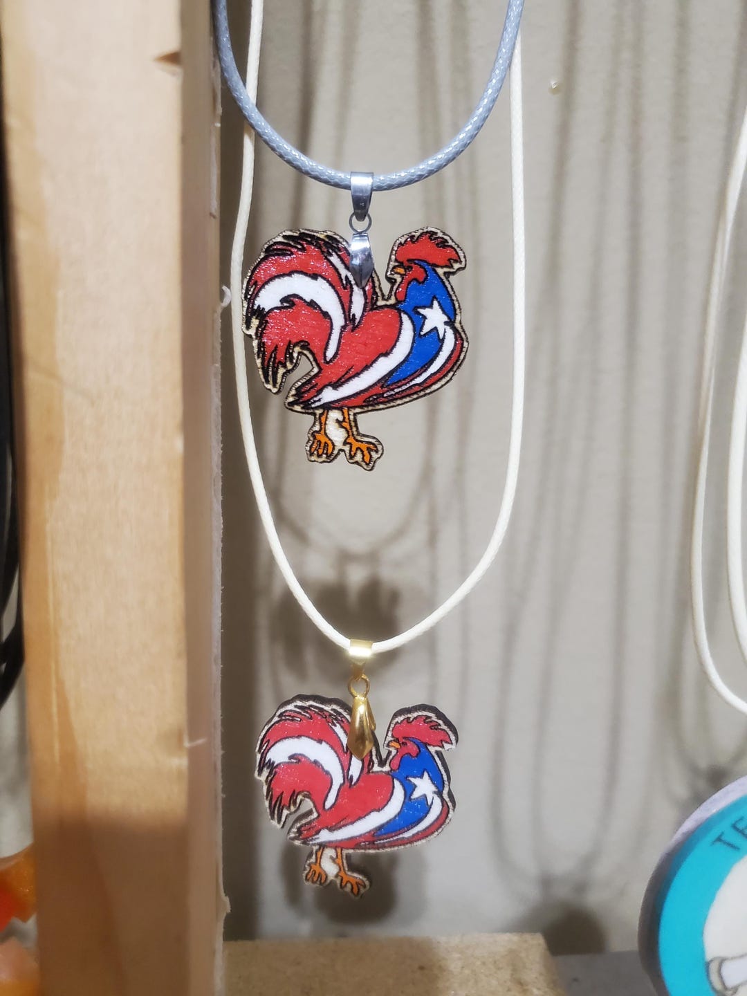 Puerto Rican Rooster/gallo Puertorriqueño Necklace - Etsy