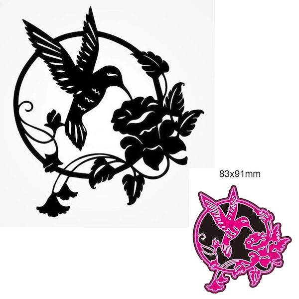Hummingbird Die Cut - Etsy