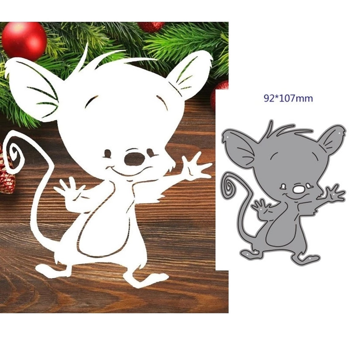 Craft Metal Cutting Dies Cut Die Mold Animal Mouse Decoration Scrapbook ...