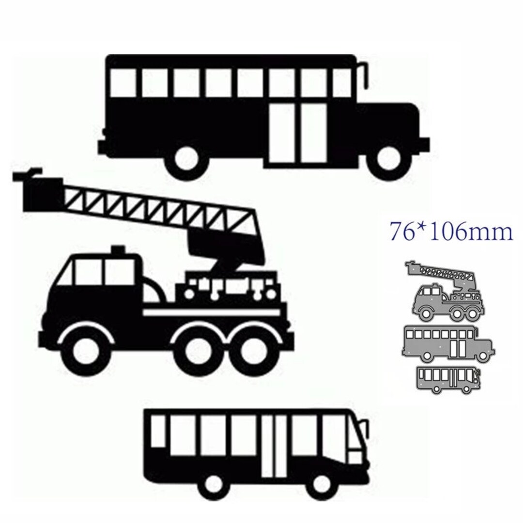 Craft Vehicle Metal Cutting Dies Cut Die Mold School Bus Crane ...