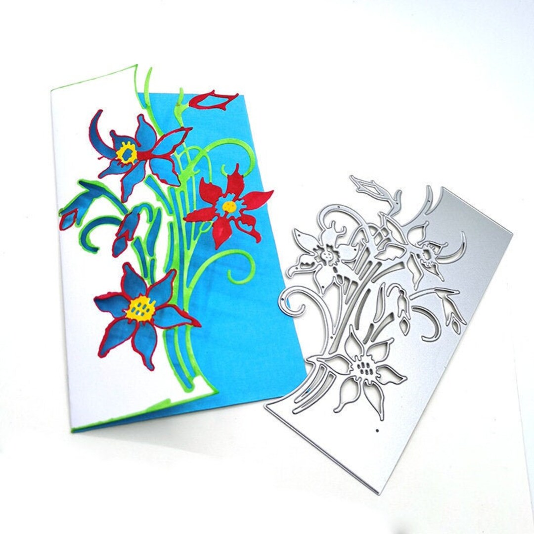 Flower Edge Border Metal Cutting Dies, Crafting Dies, Die Cuts for Card ...