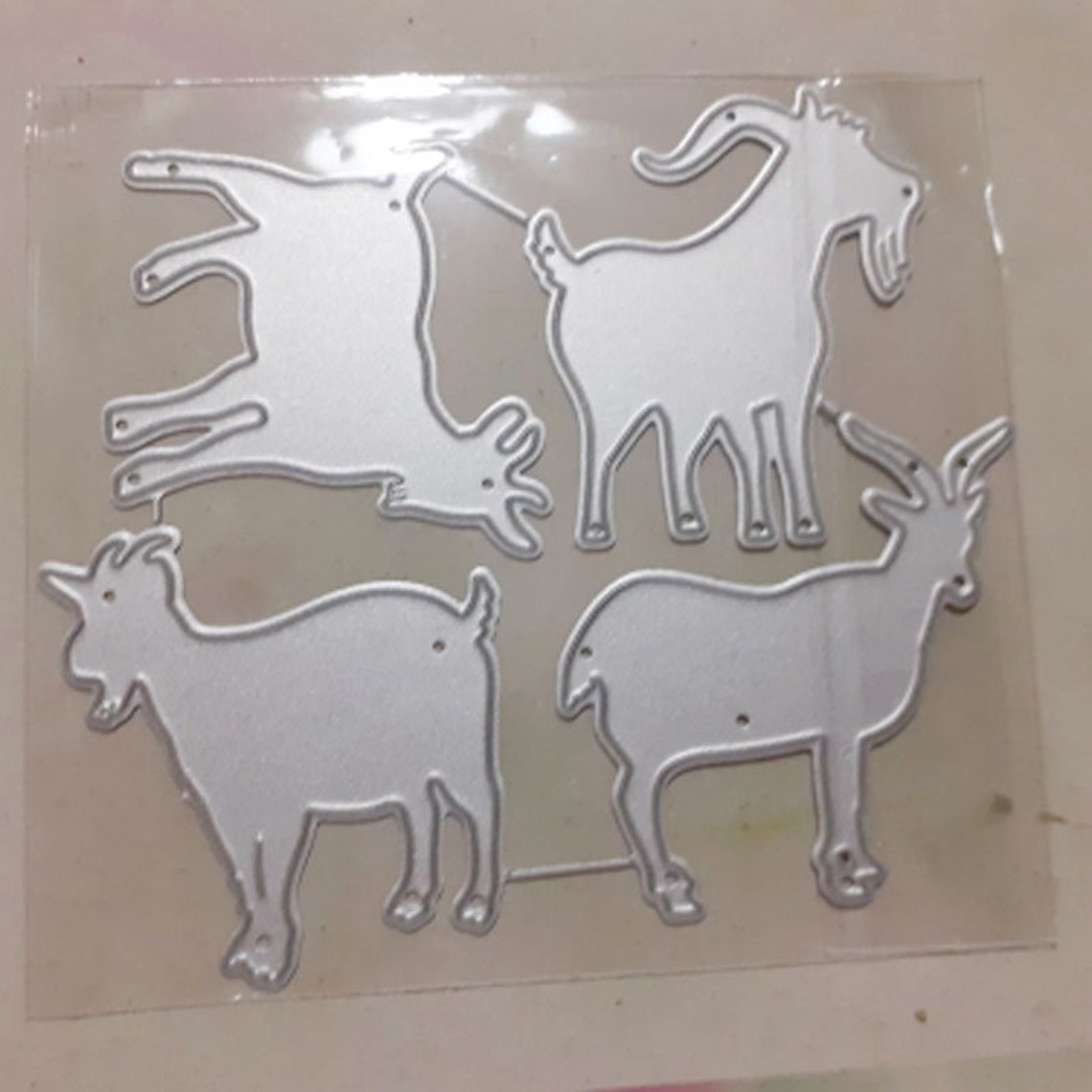 Craft 4pcs Goats Metal Cutting Dies Cut Die Mold Animal Sheep ...