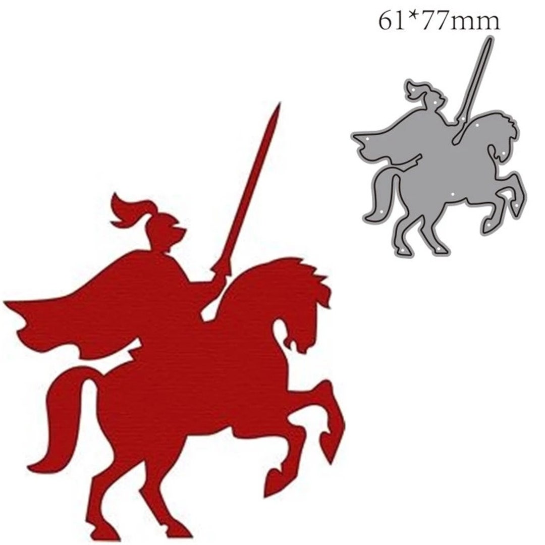 Craft Metal Cutting Dies Cut Die Mold Knight Cavalry Decoration ...