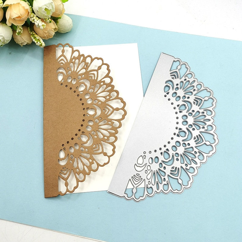 Flower Lace Metal Cutting Dies - Reusable Metal Dies for Scrapbooking ...