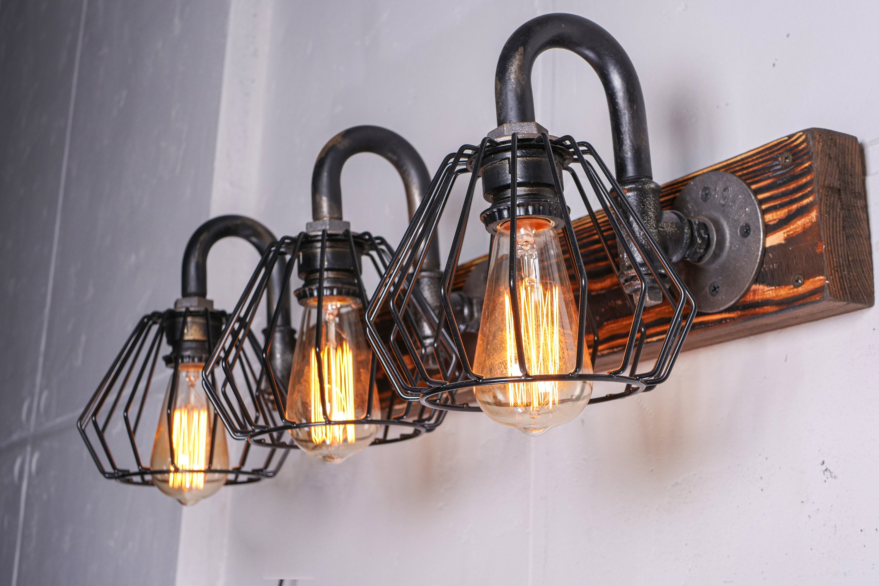 Wood Vanity Light Rustic Wall Lights Farmhouse Vanity Lighting - Etsy