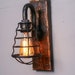 Rustic Wall Lamp Wood Wall Sconce Industrial Hanging Lamp Farmhouse - Etsy