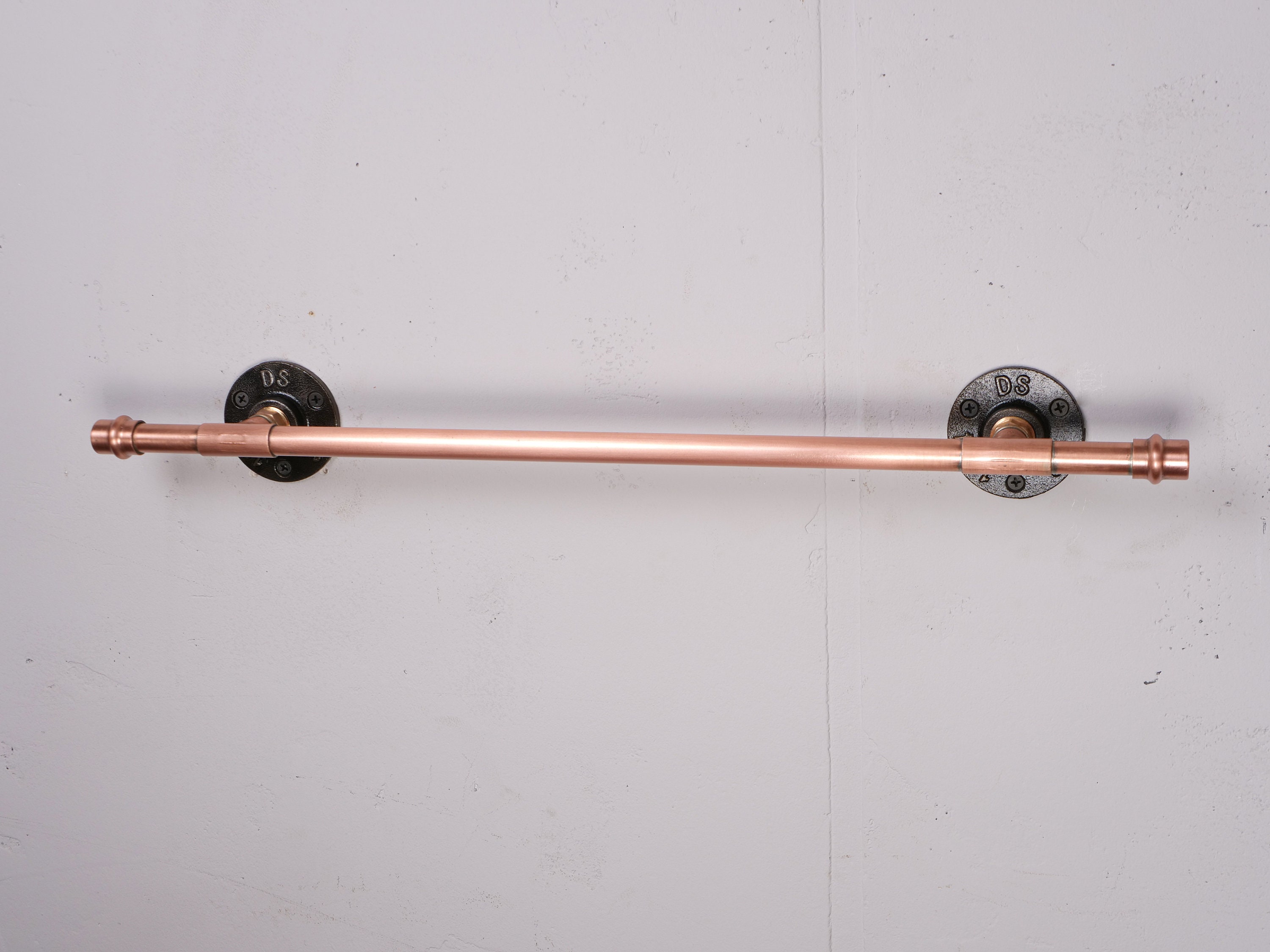 Utensil Holder Kitchen Copper Pot Pan Rail With 5 S Hooks - Etsy
