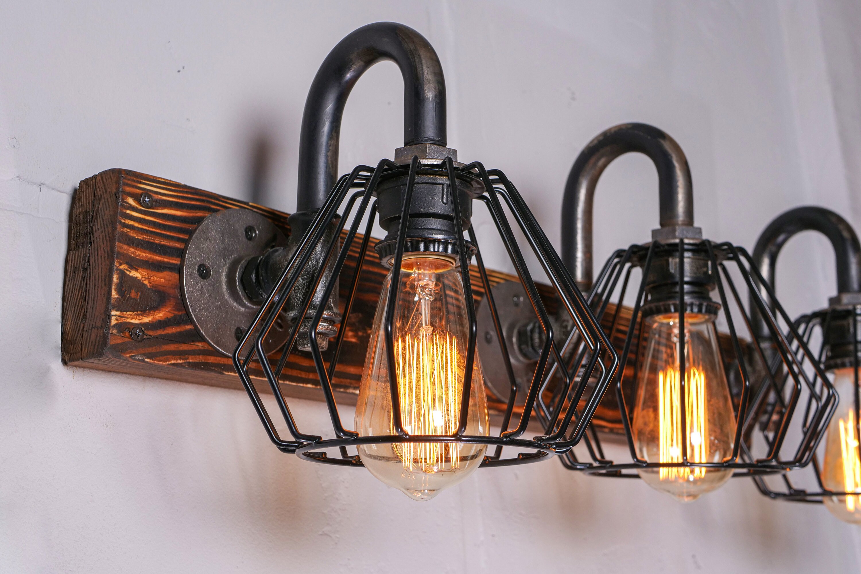 Wood Vanity Light Rustic Wall Lights Farmhouse Vanity Lighting - Etsy