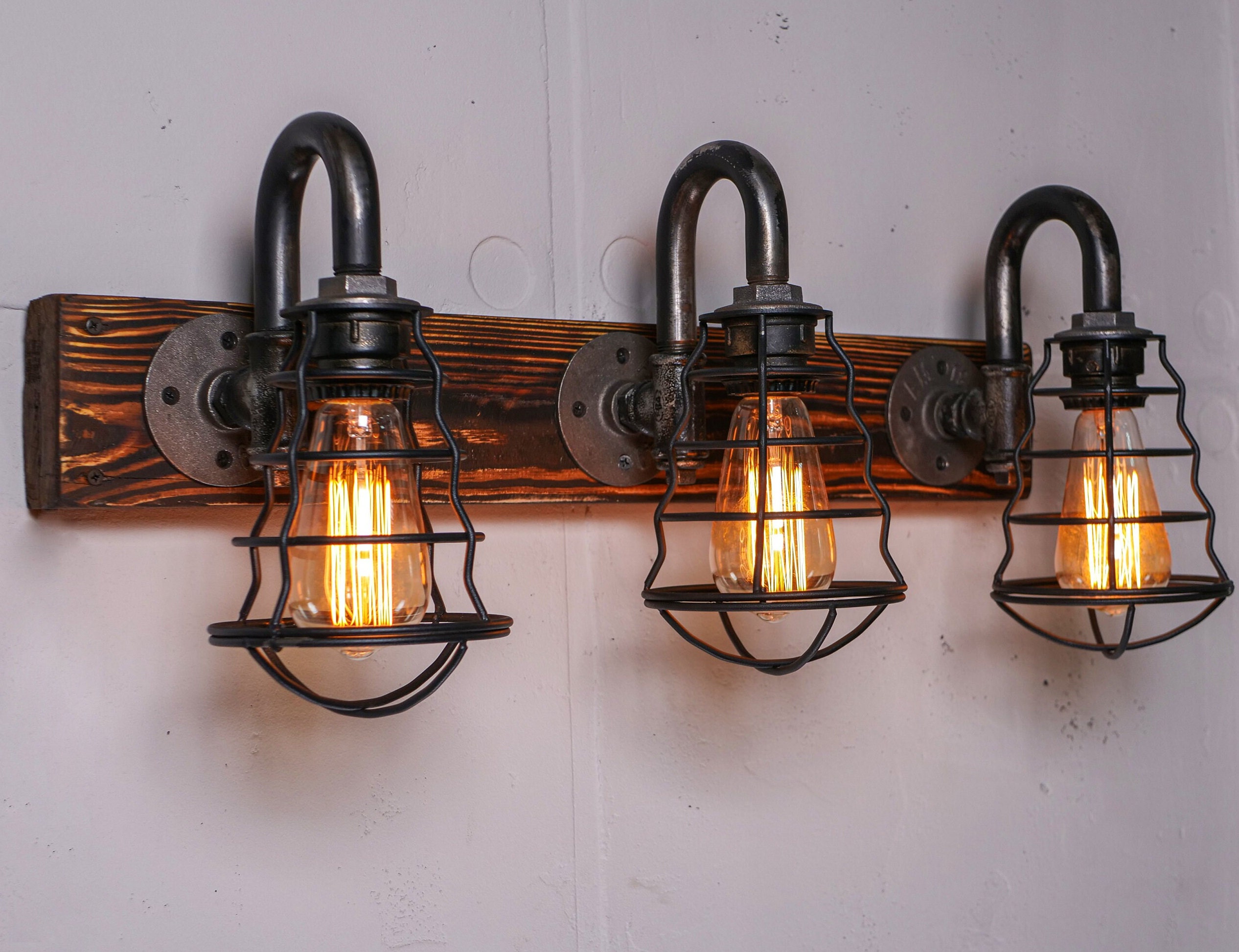 Rustic Vanity Light Fixtures Bathroom Lighting - Etsy