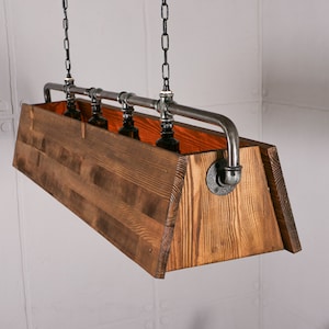 Billiard & Pool Table Light Wood Pendant Lighting Kitchen Island Lights ...