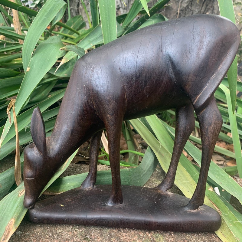 Wood Deer - Etsy