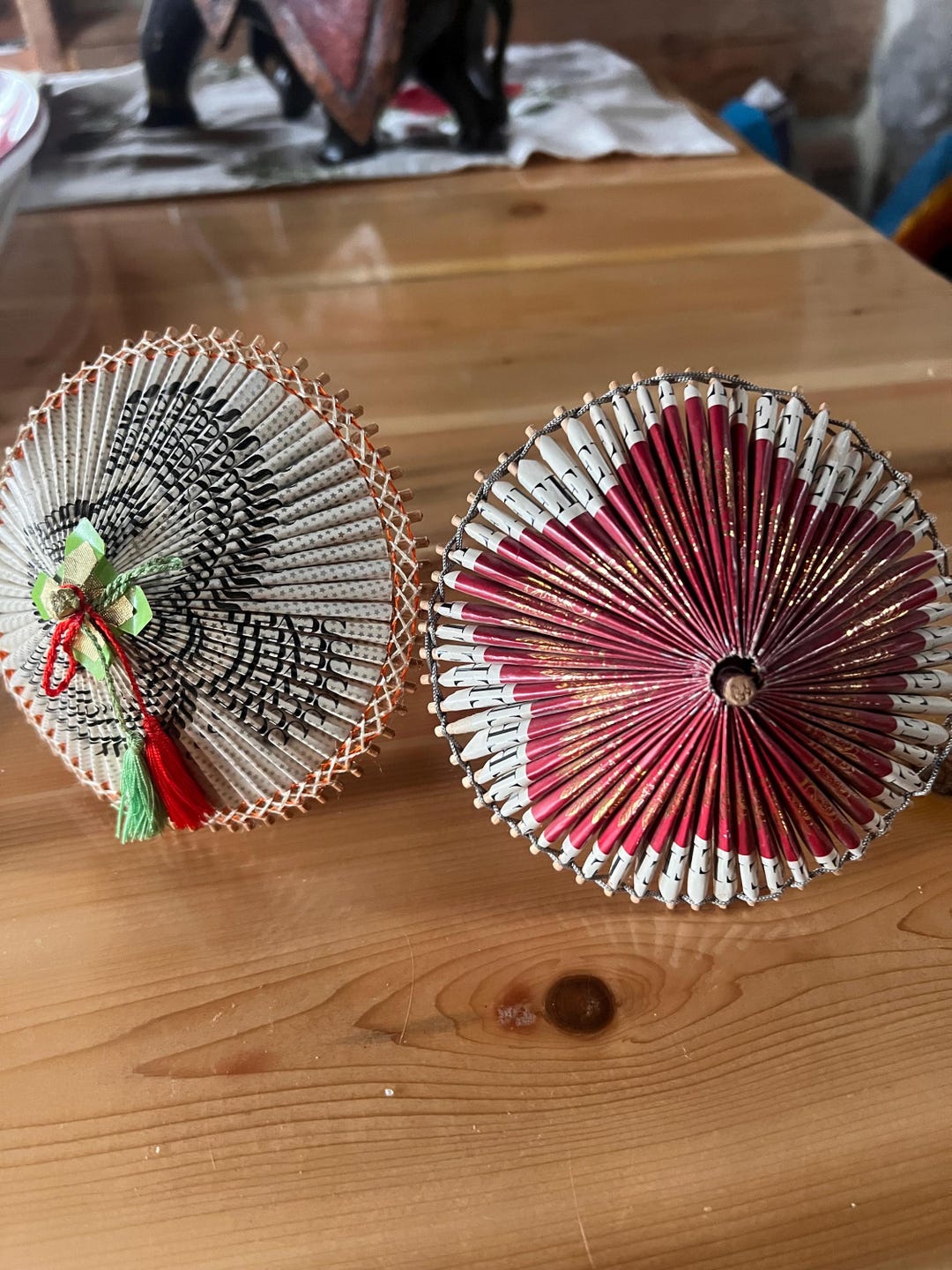 Miniature Vintage Japanese Origami Umbrella, Likely Made From Cigarette ...