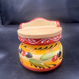 Pier 1 Imports Ceramic “olive” Salt Cellar/ Wall Salt Cellar - Etsy