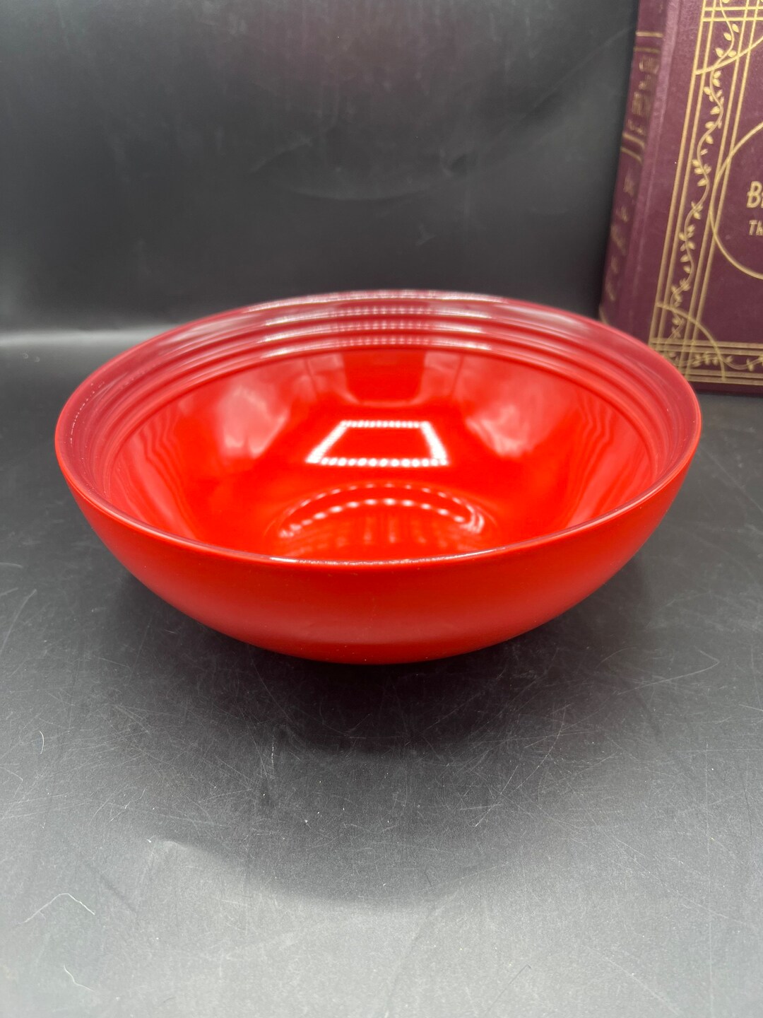 Le Creuset Classic Red Serving Bowl 9.5” 24cm 2.2L Excellent New With ...