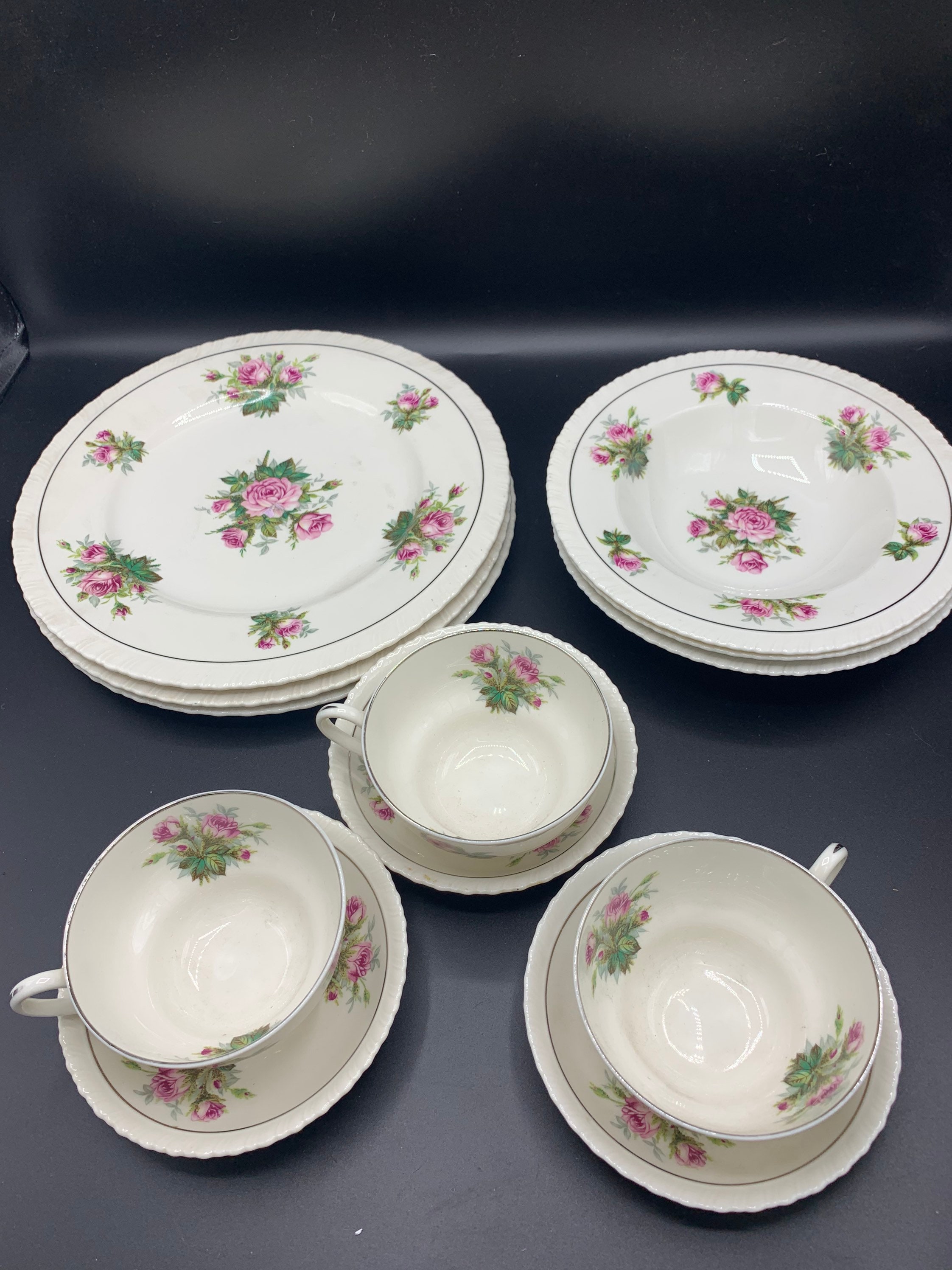 Anniversary Hanover China Tea/ Dinner Set for 3 | Etsy