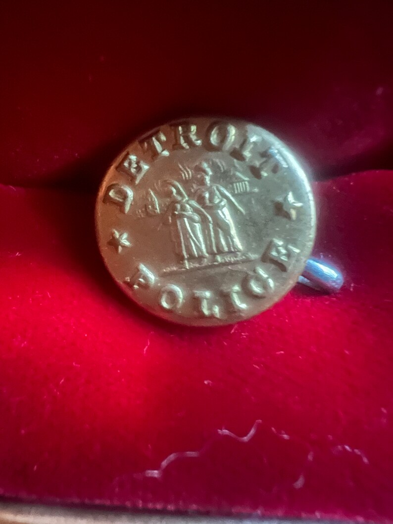 Antique Detroit City Police Department Brass Button - Etsy