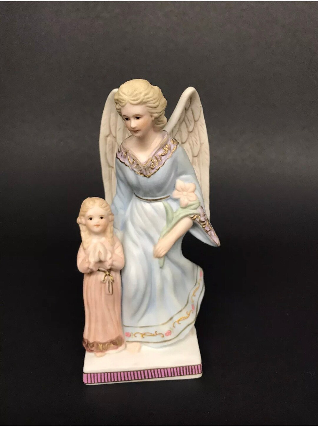 Vintage 1987 Geo Z Lefton Guardian Angel With Child Christopher ...