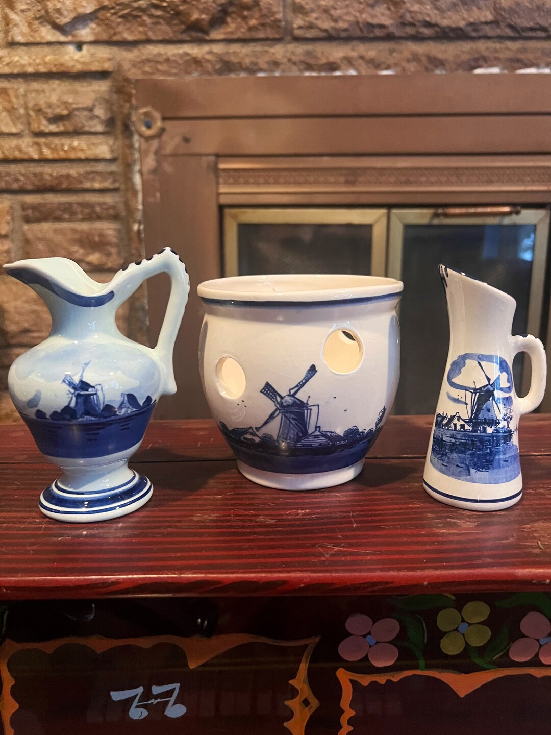 Vintage Delft Blue Decorative Planter Tint Pitchers Made in Holland ...