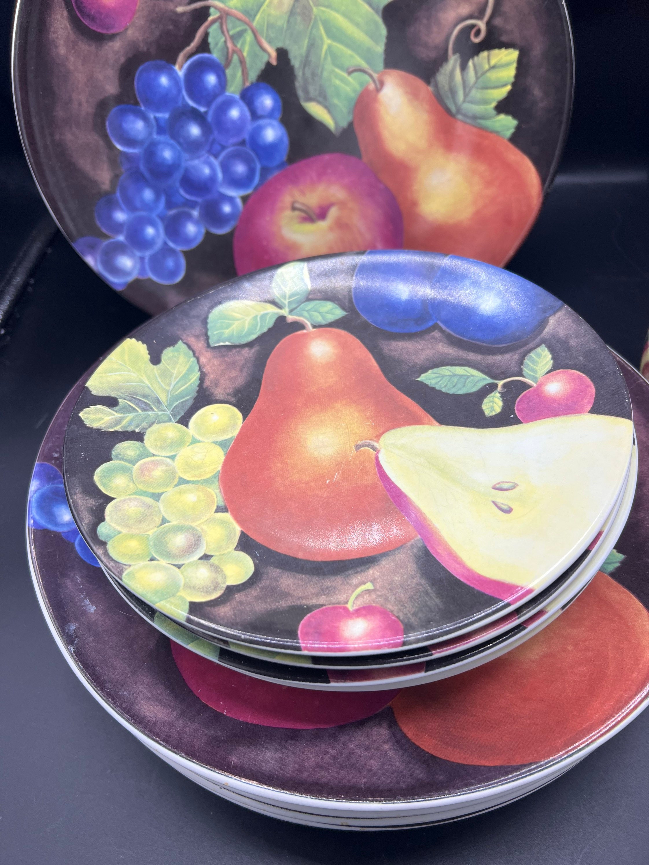 Furio Fruit Dinnerware 5 Pieces , Dinner Plates, - Etsy