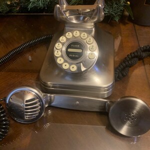 Vintage Polyconcept Push Button Corded Grand Phone Telephone Metal ...