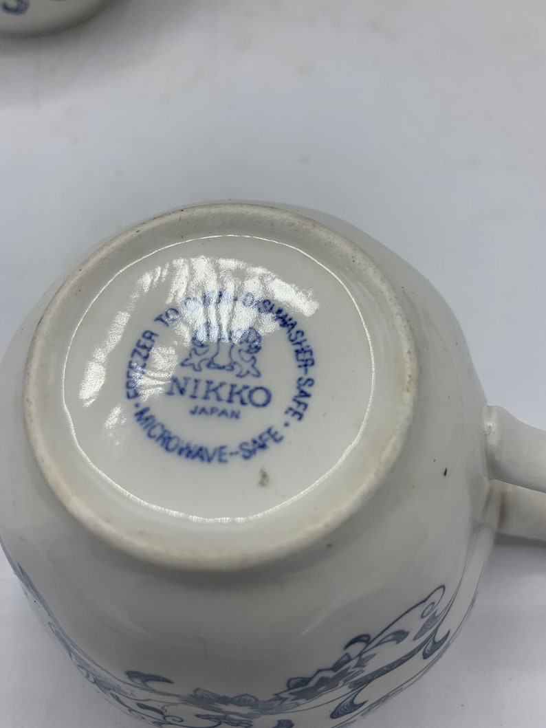 Ming Tree Double Phoenix Ironstone Nikko Japan Blue and White - Etsy