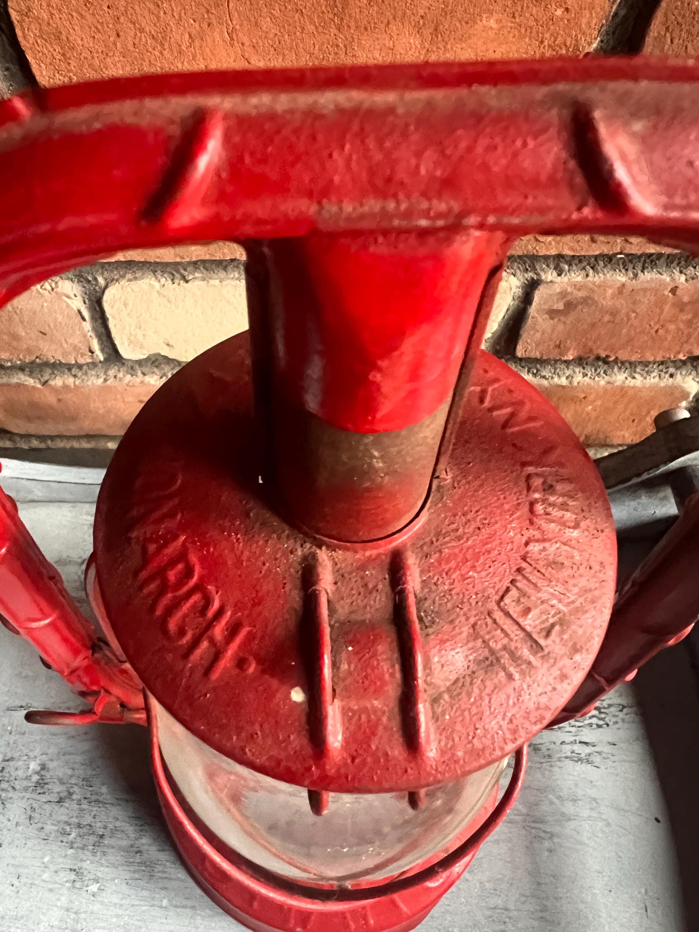 Monarch Dietz -original Red Paint Kerosene Tubular Lantern With Clear ...