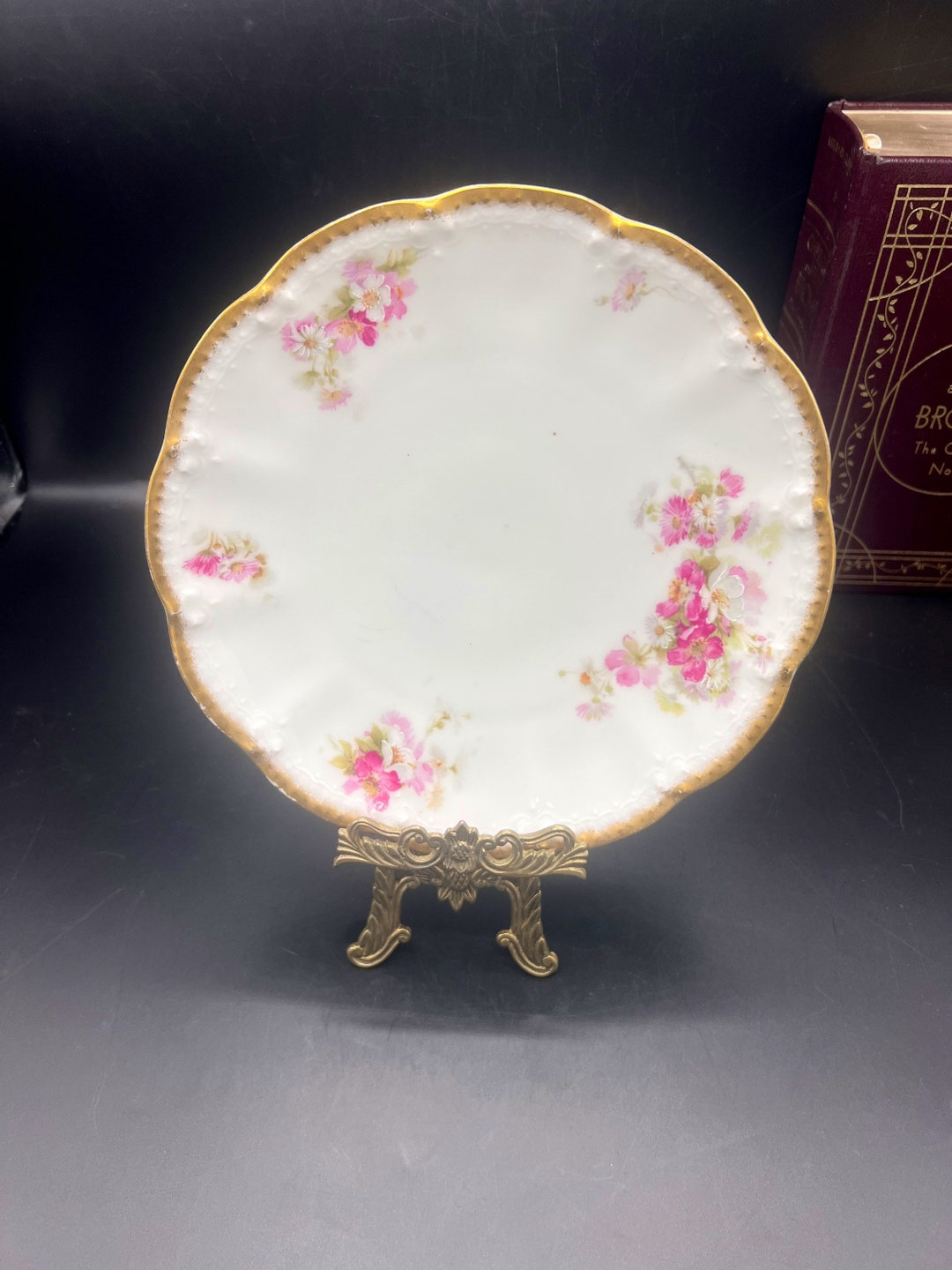 Limoges Display Plate, LIMOGES China Cabinet Display, Antique T&V Plate ...