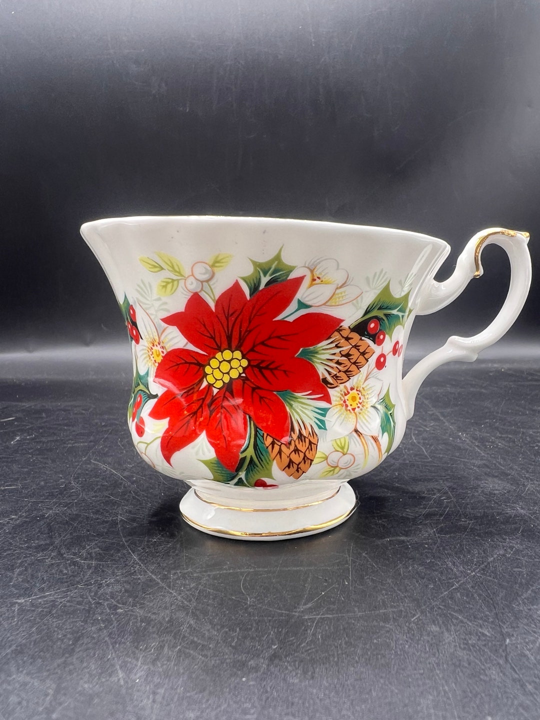 Royal Albert Poinsettia Bone China Tea Cup Just the Cup - Etsy