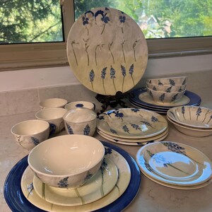 Faïencerie De Gien France Alice, Dinner Set 24 Pieces With Platter and ...