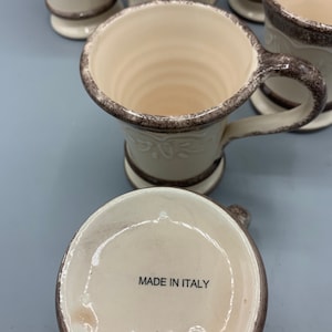 Vintage Pastel Ceramic Italian Mugs - Etsy