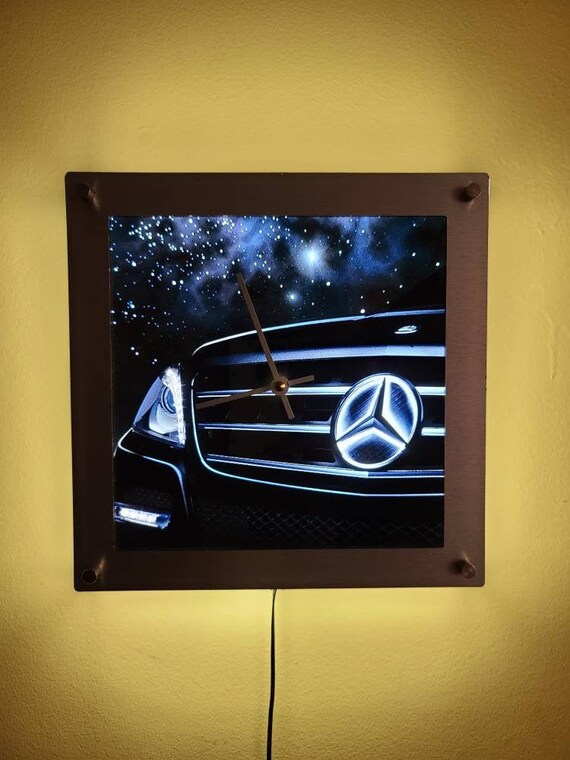 Mercedes Clock New in Box Illuminated Led - Etsy
