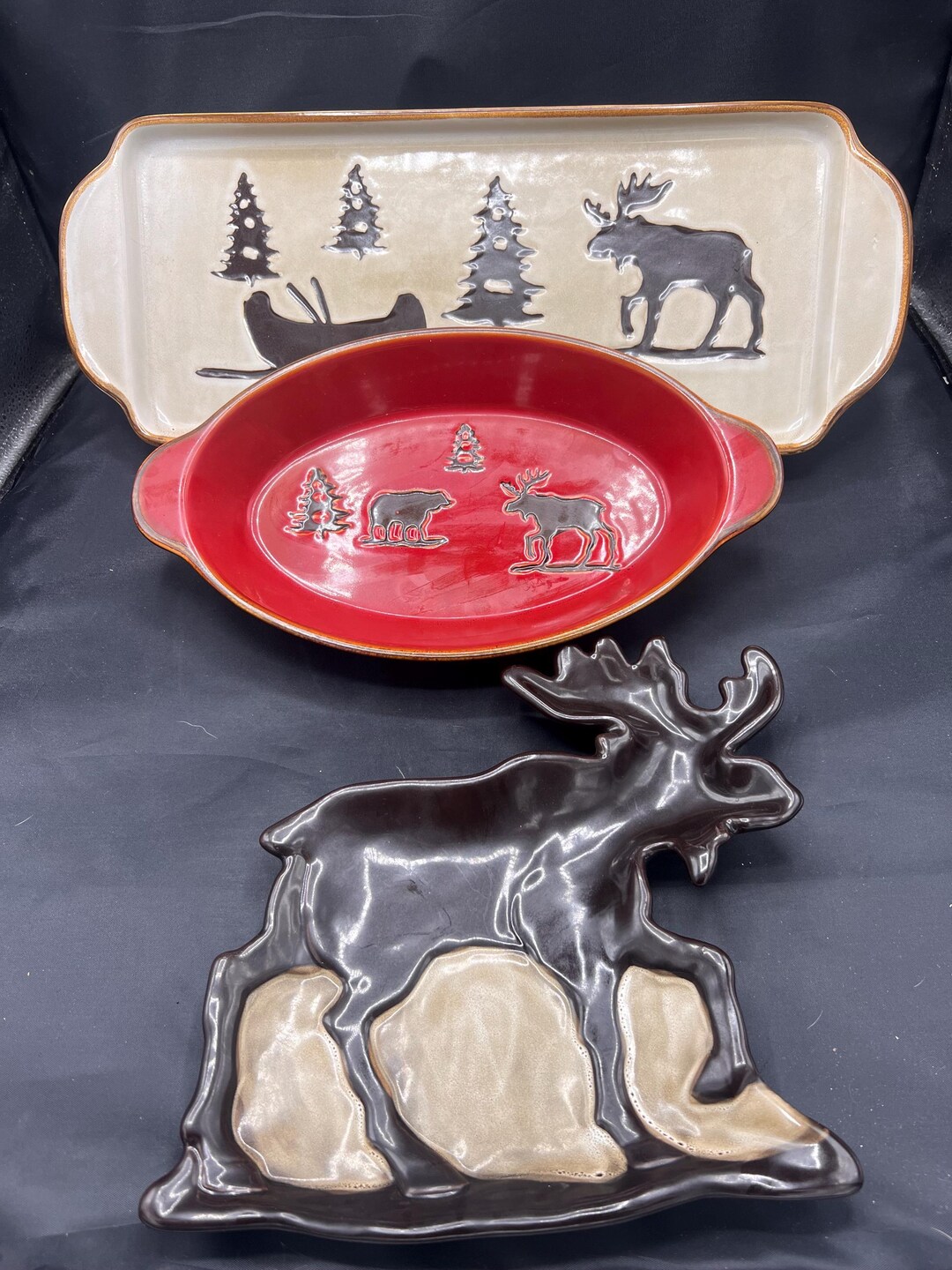 Woodland HOME Studio Collection Brown Large Rectangle Platter Tray ...