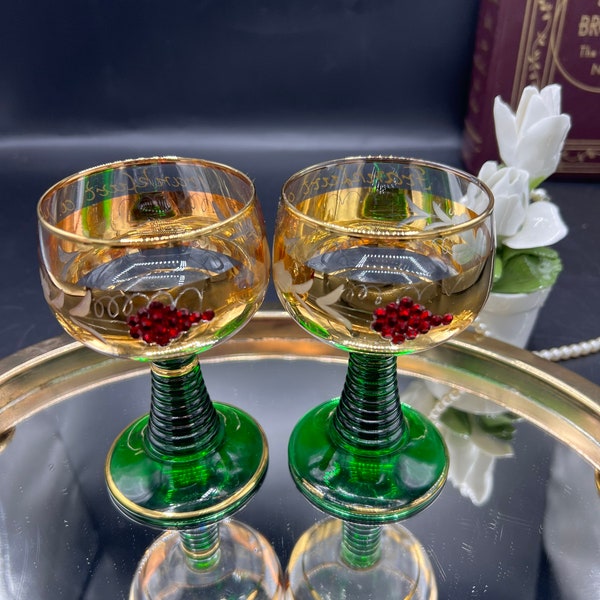German Wine Glasses - Etsy