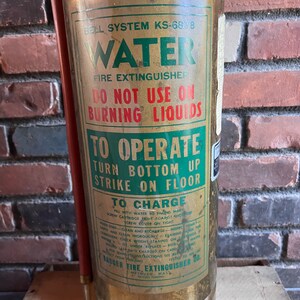 Vintage Badger Bell System Fire Extinguisher KS-6870/ Heavy Brass ...