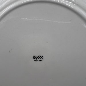 Rare Blue Floral Spode Plate - Etsy