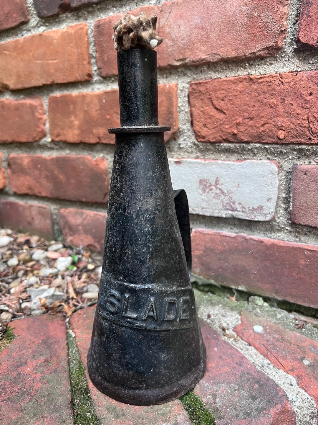 Antique MFG Co Railroad Oil Torch/ Oil Lamp Slade Steel Inspection ...