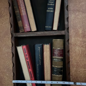 Decorative Faux Wall Shelf With Half Book/ Hand Made Wall Shelf - Etsy