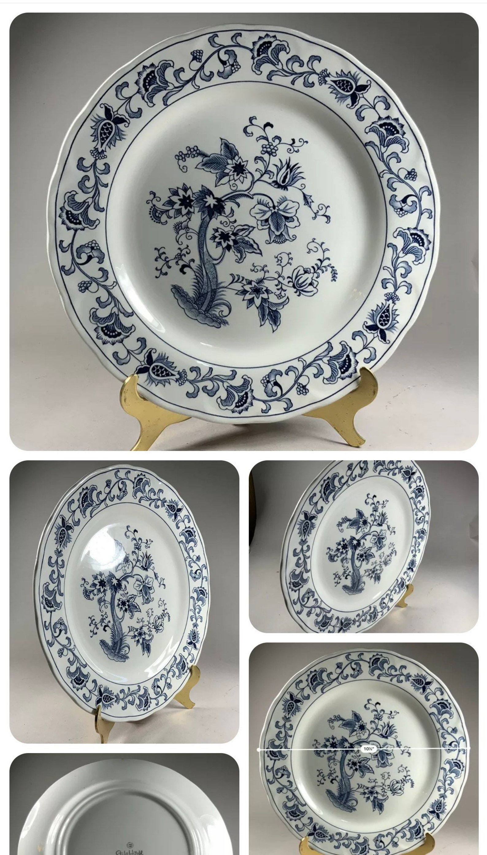 Ming Tree Double Phoenix Ironstone Nikko Japan Blue and White - Etsy