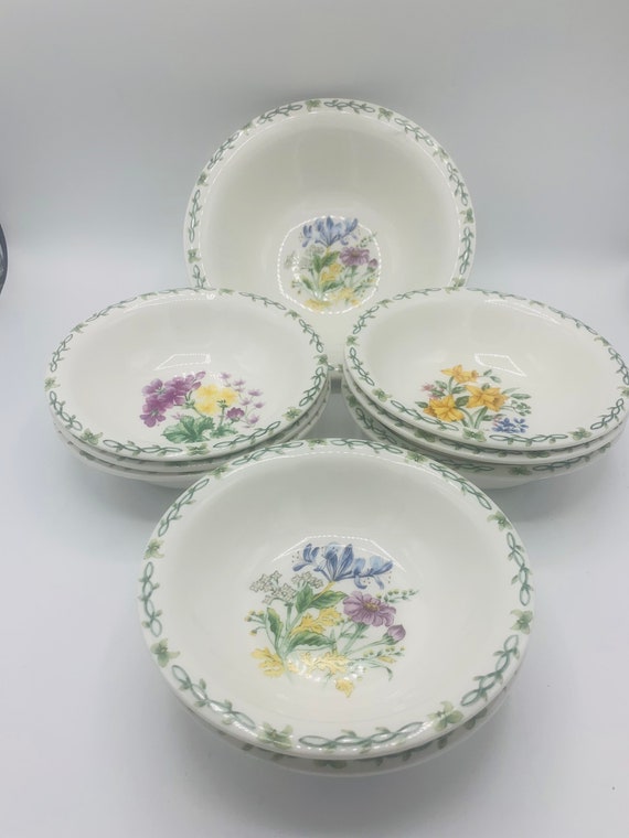 Dinnerware Thompson Floral Garden Bowl Plates Platters Dishes | Etsy