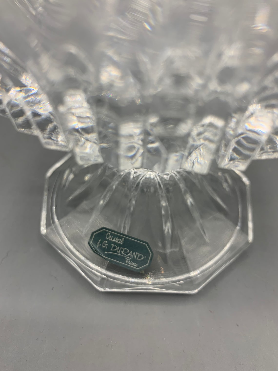 J.g Durand France Crystal Footed Container With Lid, Candy Dish - Etsy