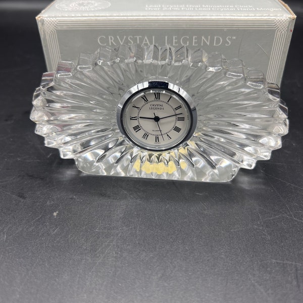 Godinger Legends Crystal Clock - Etsy