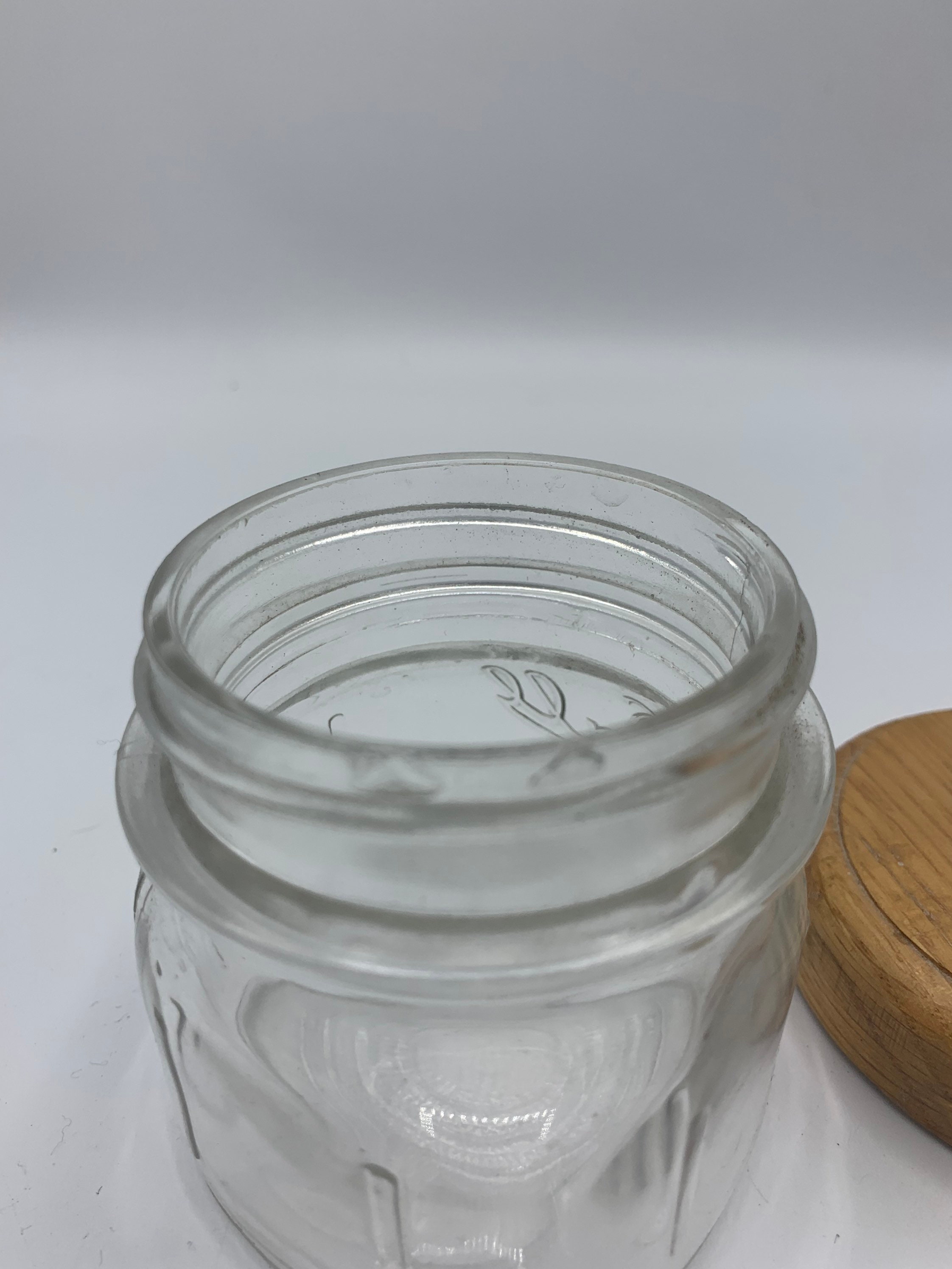 Vintage Anchor Wharf Coffee Jar Clear Glass Container With Glass Lid ...