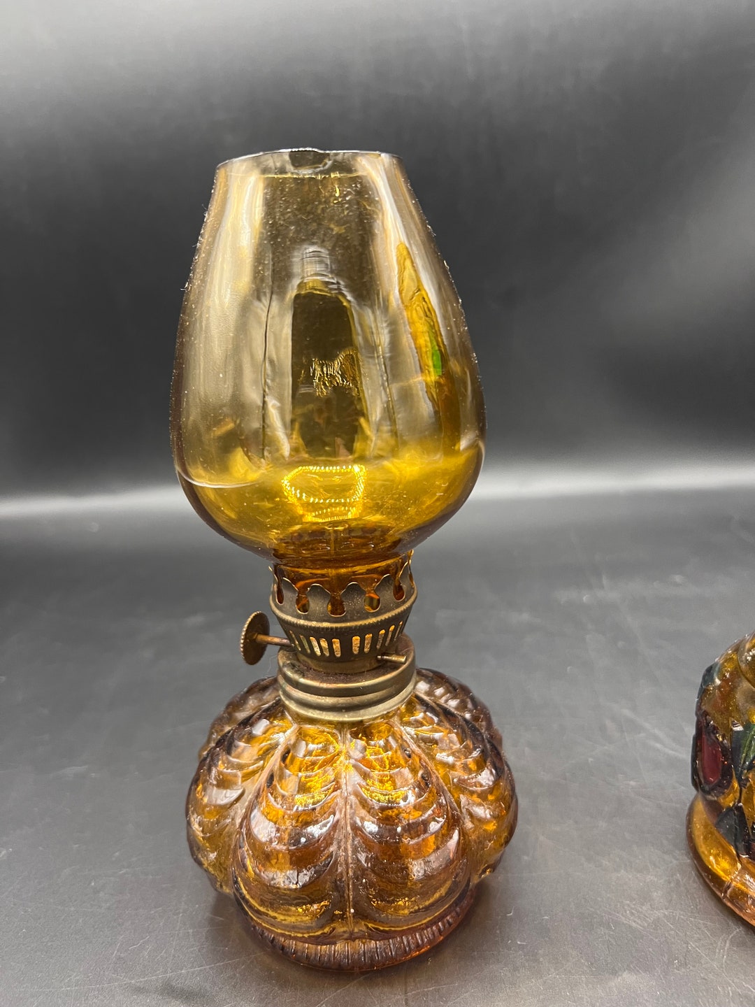 Vintage Miniature Oil Lamp Marked Made in Hong Kong - Etsy