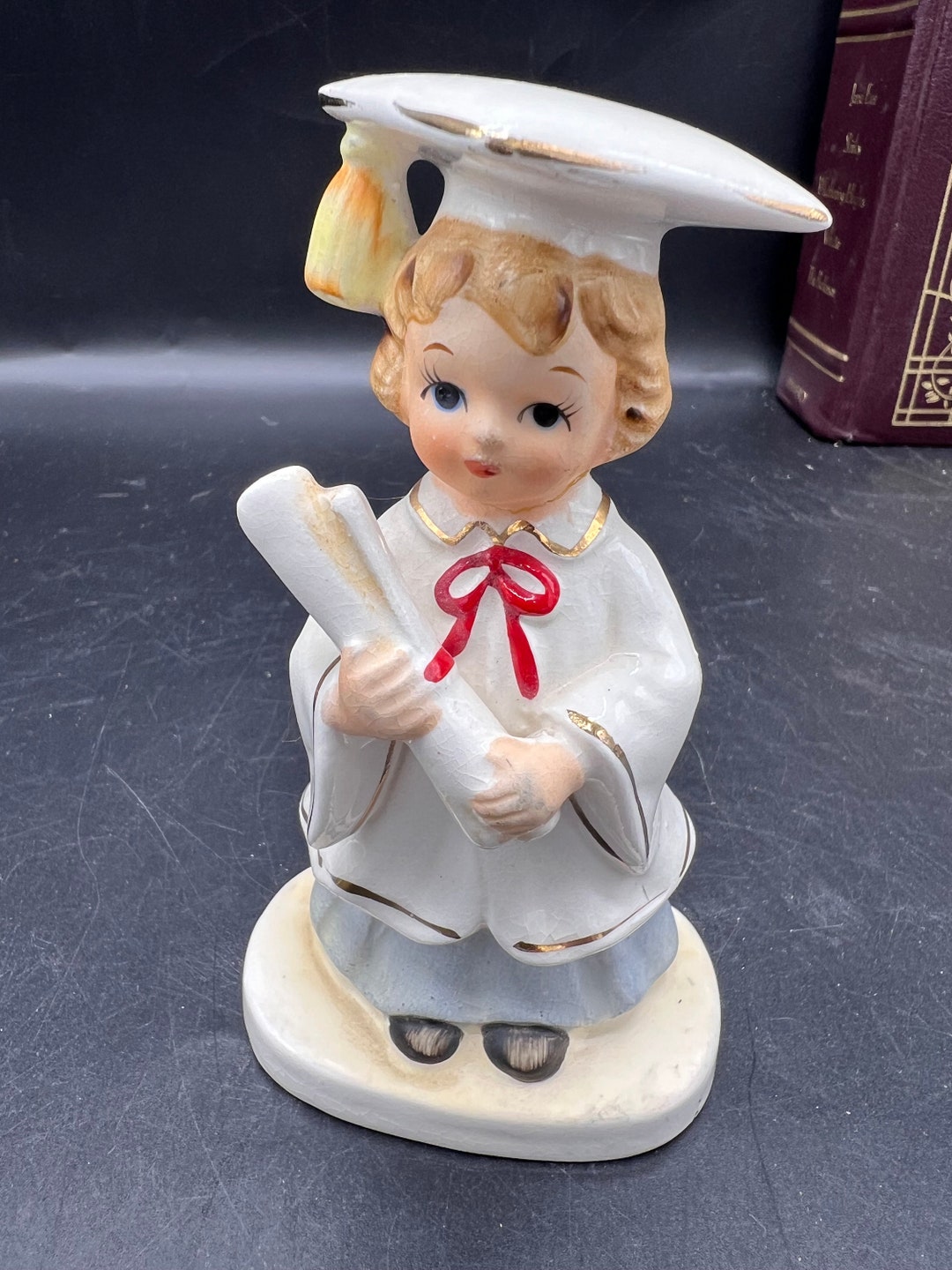 Vintage Lefton Girl Graduate, Japan Porcelain Girl Graduate, Japan ...