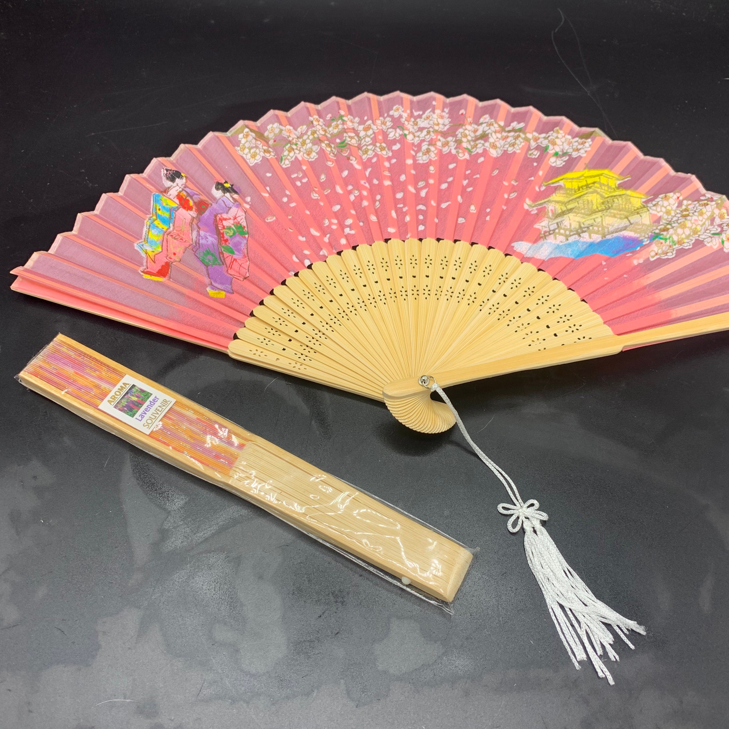 Vintage Chinese Carved Bamboo Wooden Hand Fan With Box/ - Etsy