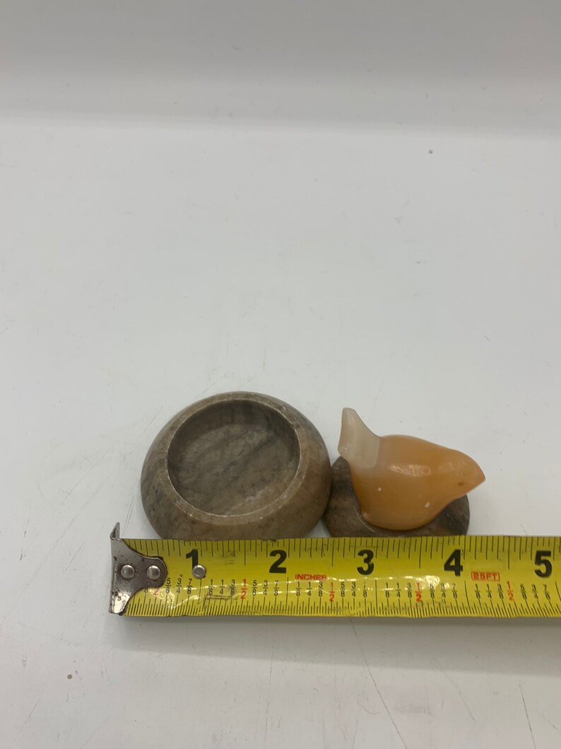 Hand crafted marble trinket box with bird lid | Etsy