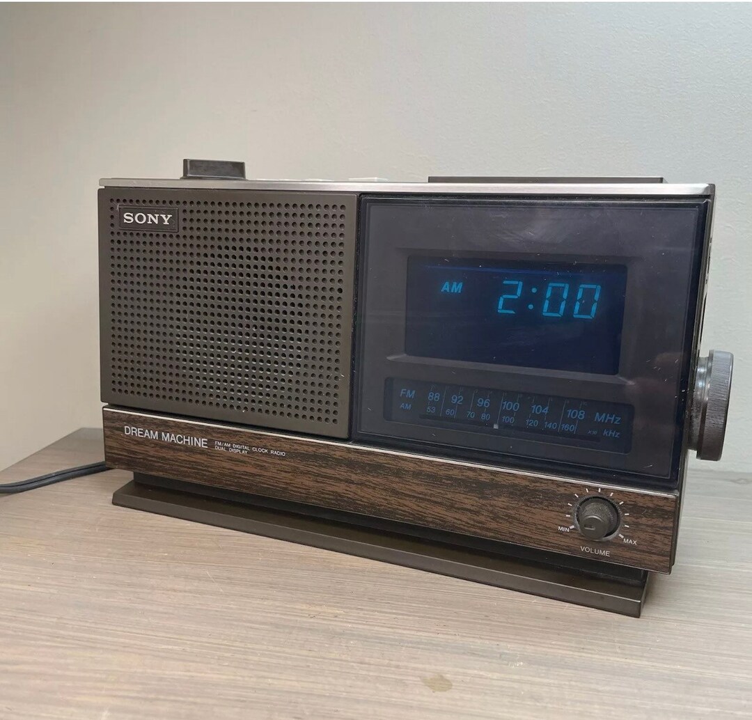 Vintage 80’s Sony ICF-C21W AM/FM Alarm Clock Radio Dream Machine Made ...