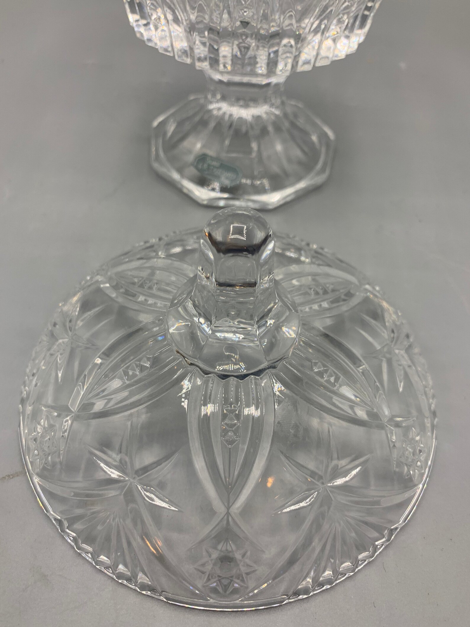 J.g Durand France Crystal Footed Container With Lid, Candy Dish - Etsy