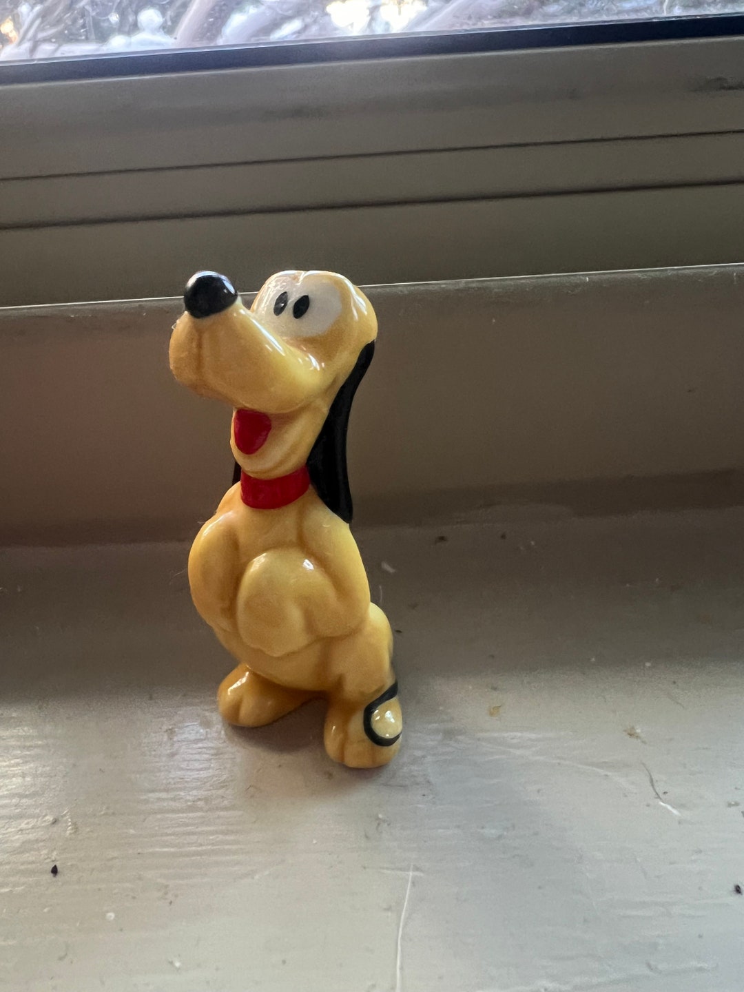 Vintage Disney Pluto Begging Dog Miniature Ceramic Figurine - Etsy
